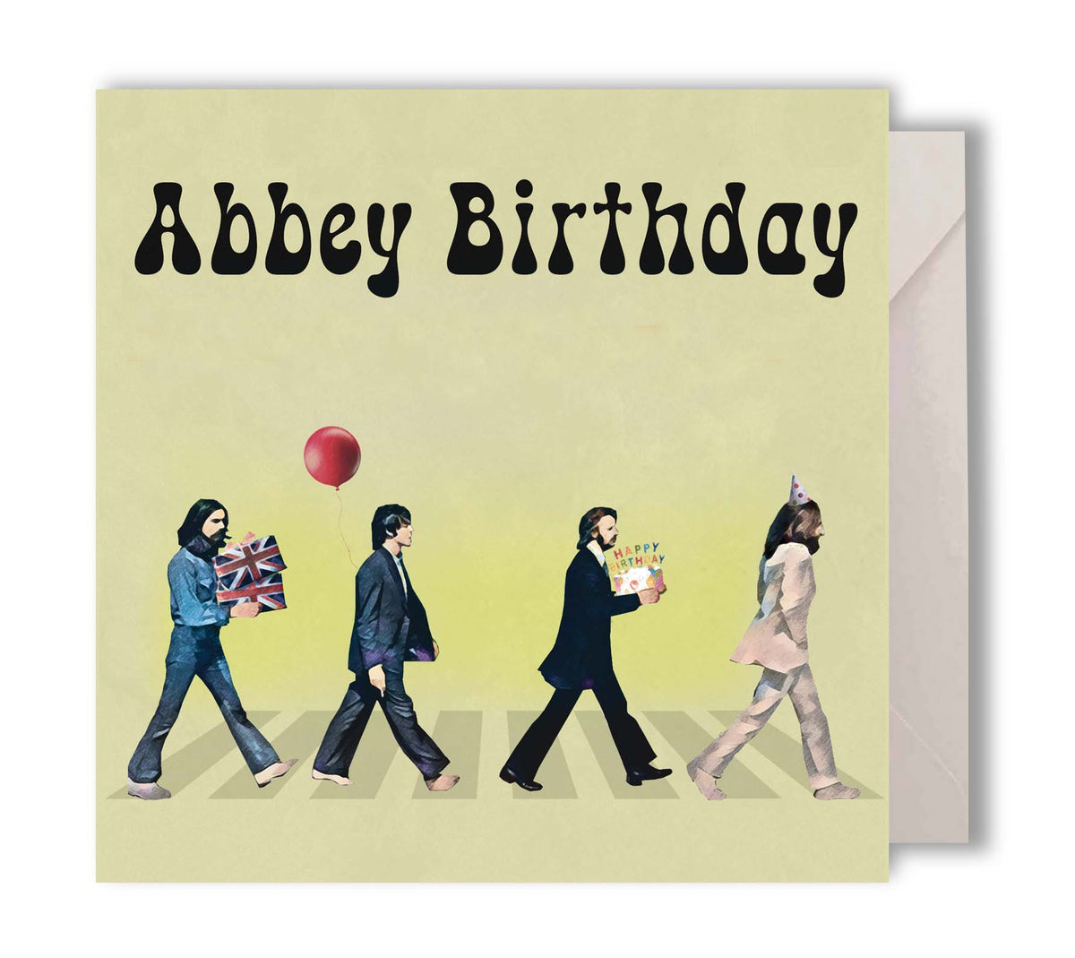 The Beatles "Abbey Birthday" Greeting Card – JBartworks