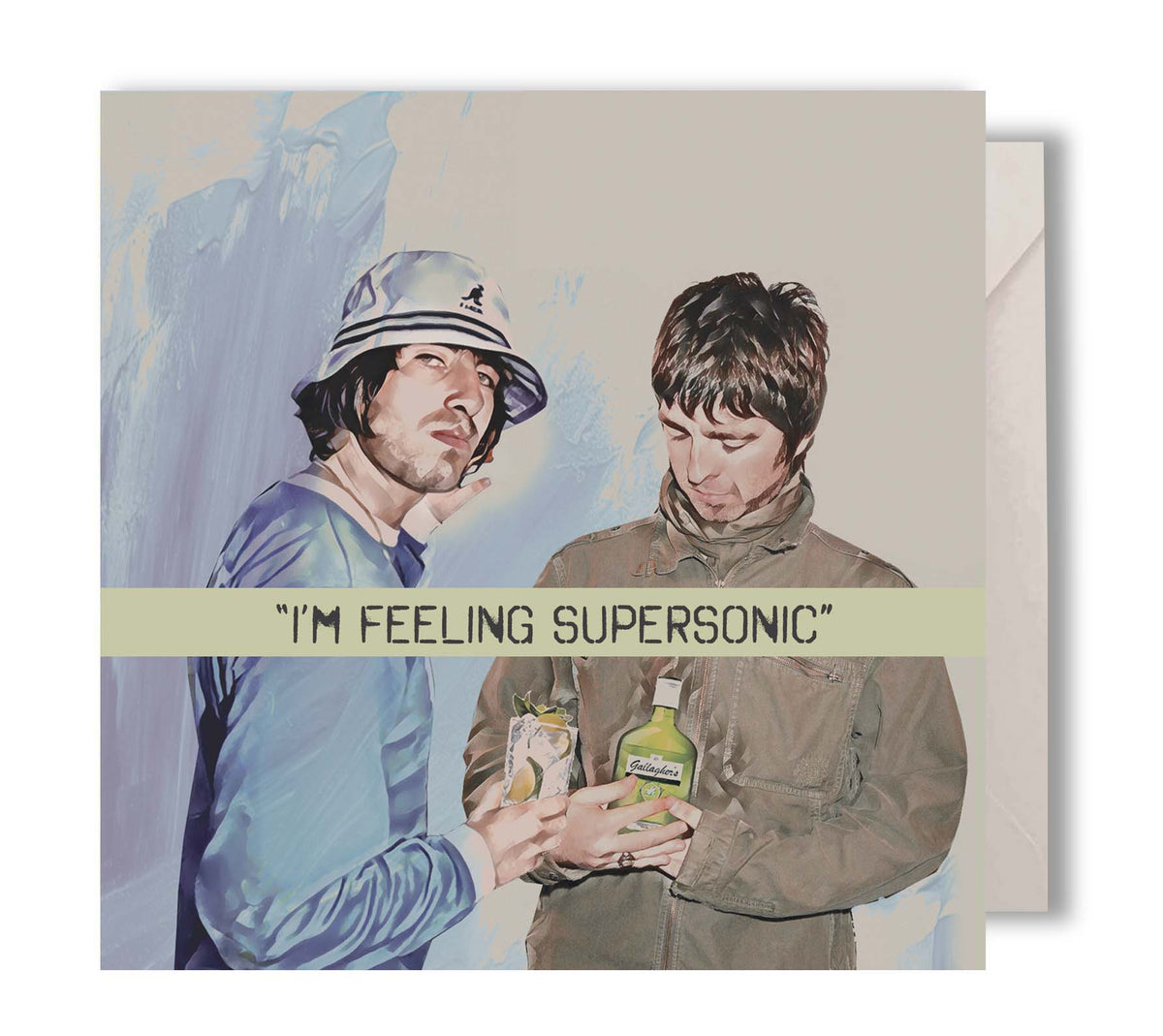 Oasis "Supersonic" Greeting Card – JBartworks