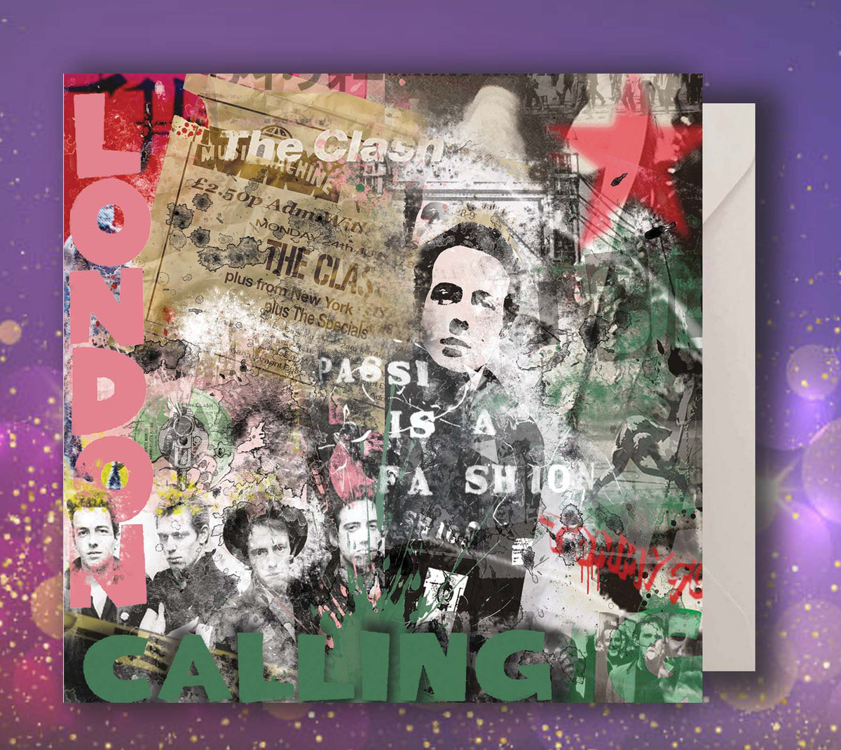 The Clash "London Calling" Greeting Card – JBartworks